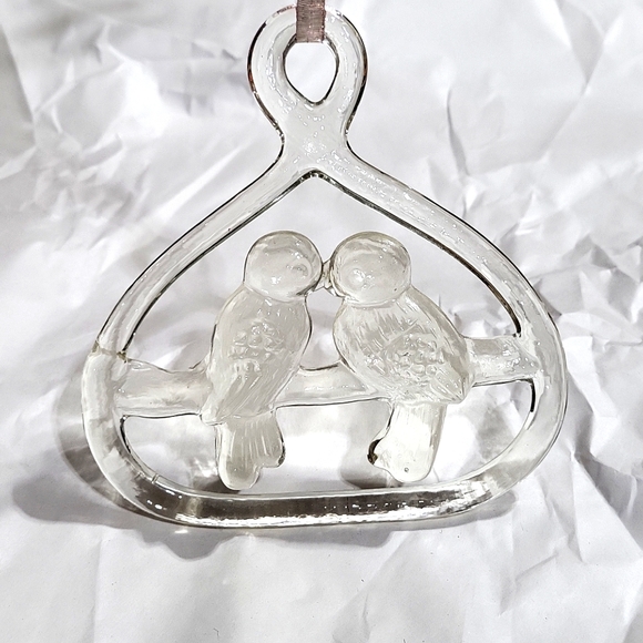 Kosta Boda | Art | Kosta Boda Vintage Lovebirds Suncatcher Mcm | Poshmark
